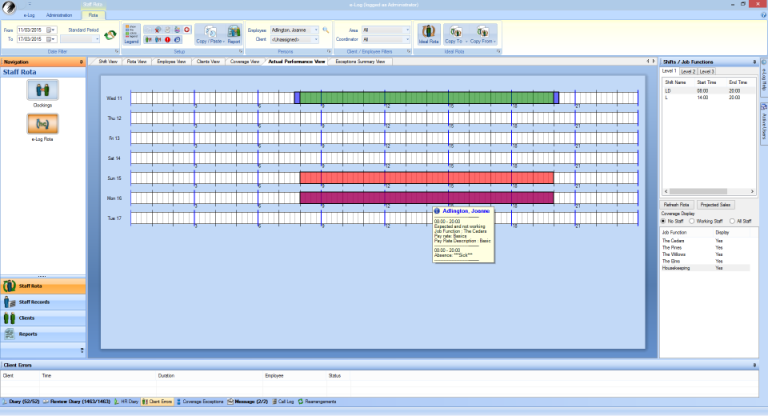 staff scheduling and rota creation software – easyLog staff scheduling ...