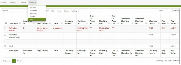 browser-based timesheet management software – easyLog staff scheduling ...